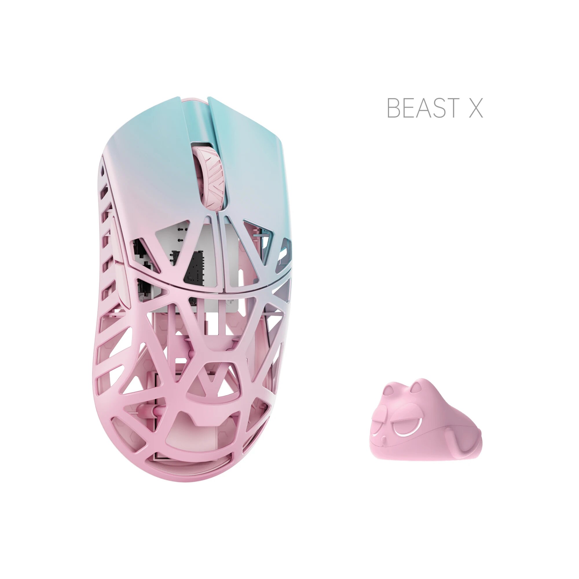 WLMOUSE Beast X Pro 39g беспроводная игровая мышь Pink(Side Slits)