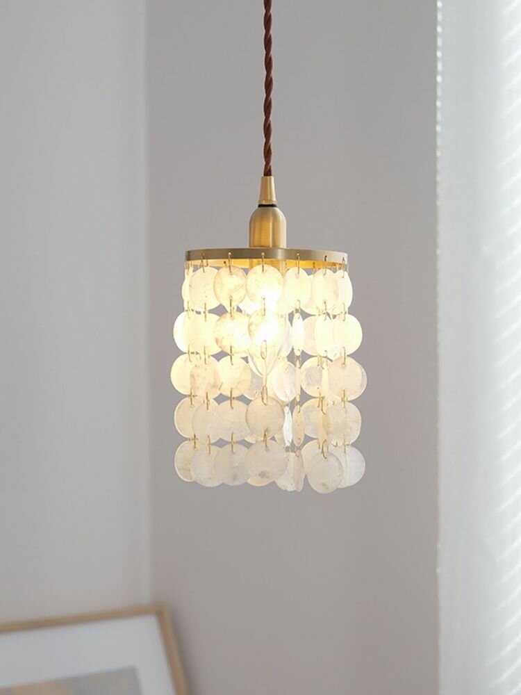 Люстра, Ракушка Материал Корпус Лампы, Французский Ретро Стиль