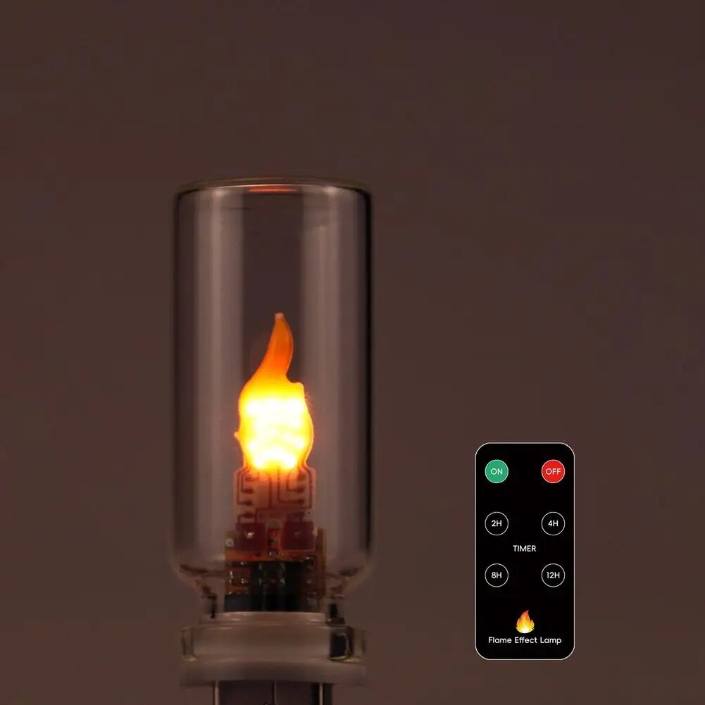 Светодиодная лампа с эффектом пламени, Цвет: A, USB