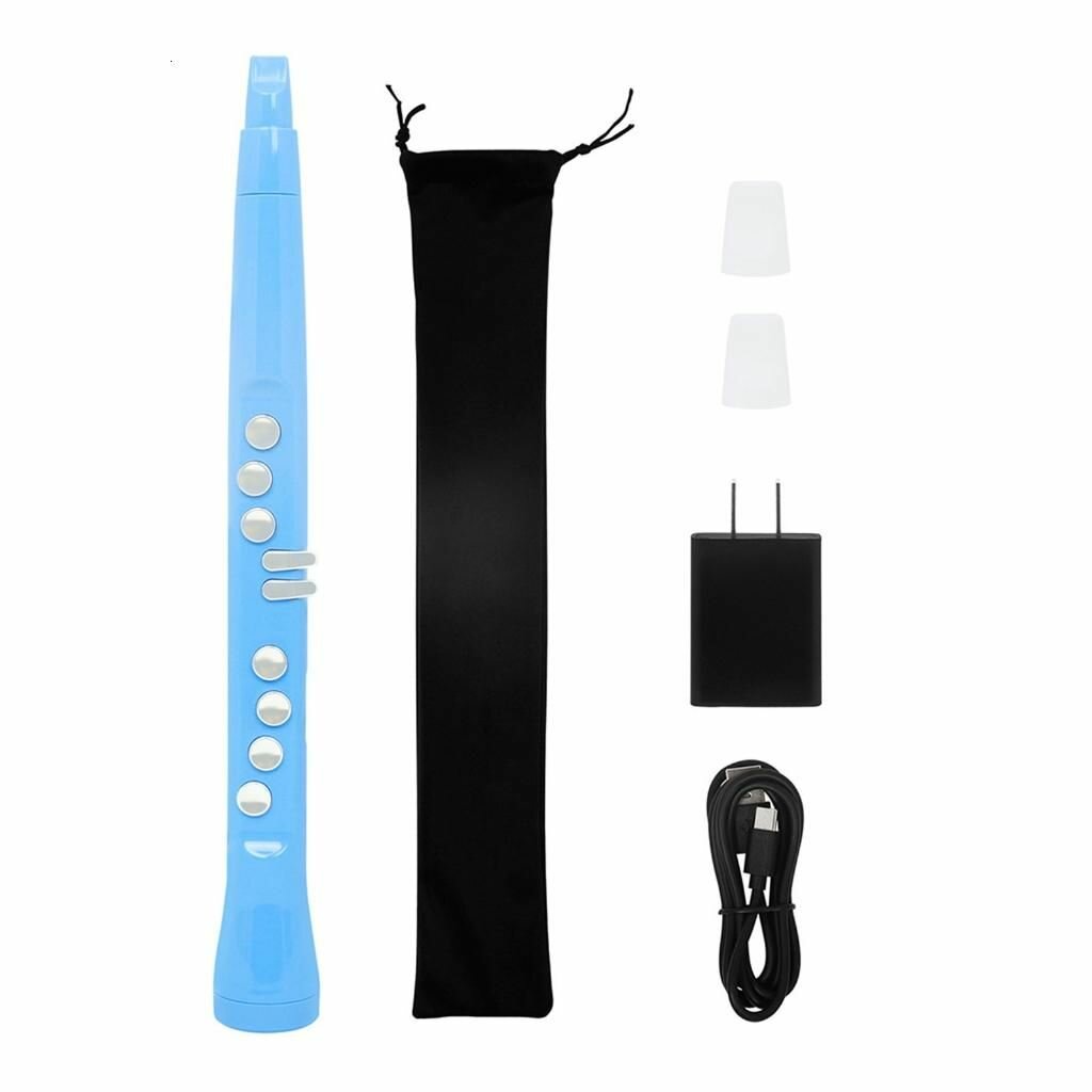 Электронный саксофон с MIDI, Синий