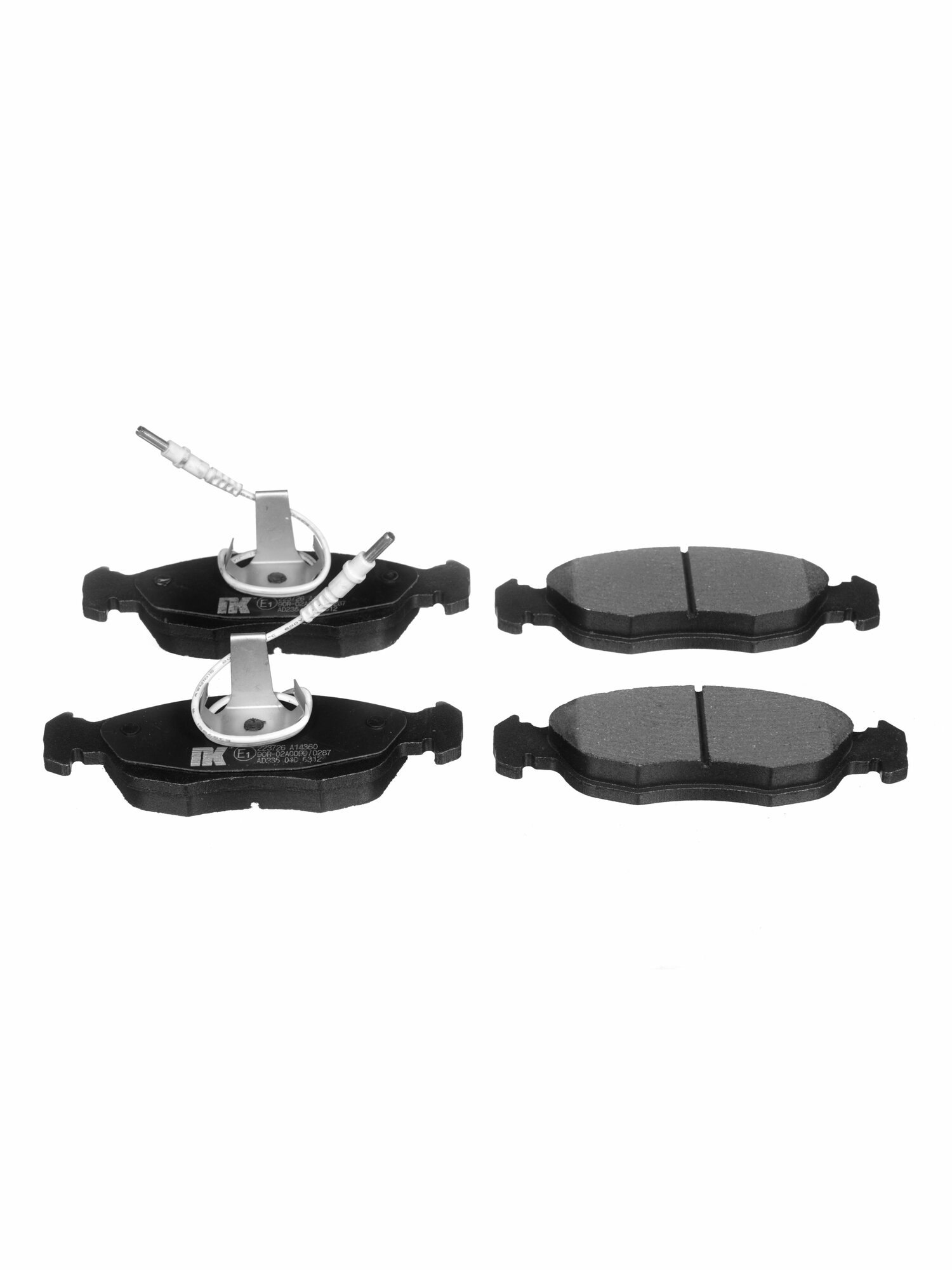 Колодки тормозные дисковые передние NK (223726)