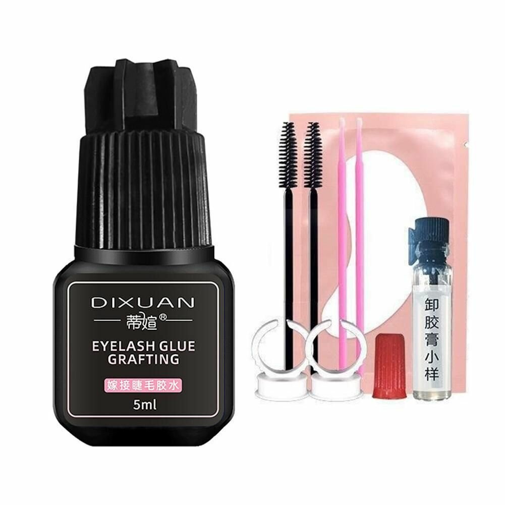 Клей для наращивания ресниц "Без слез" безопасный гипоаллергенный состав для домашнего использования