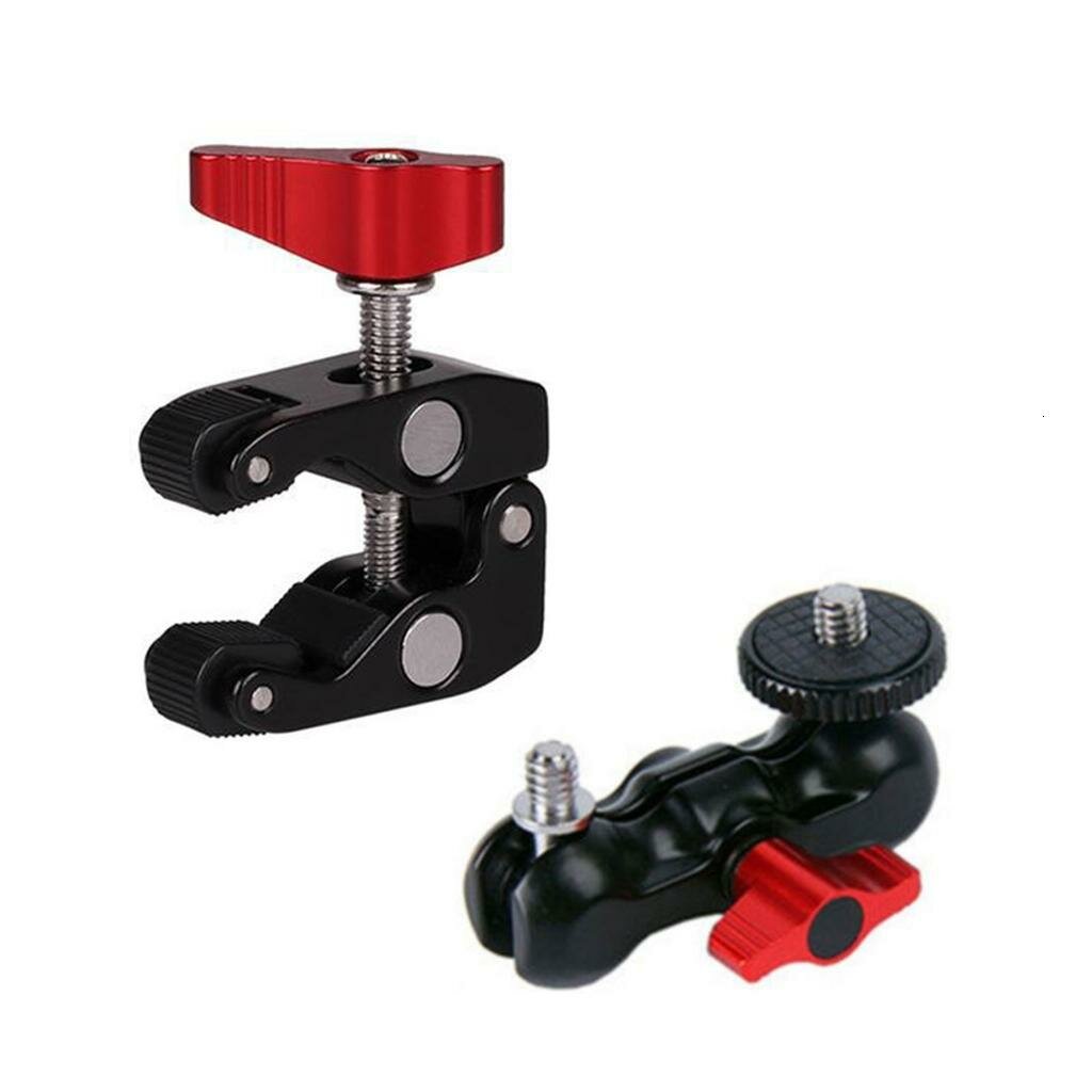 Фотоштатив с двойным шарниром для телефона и камеры