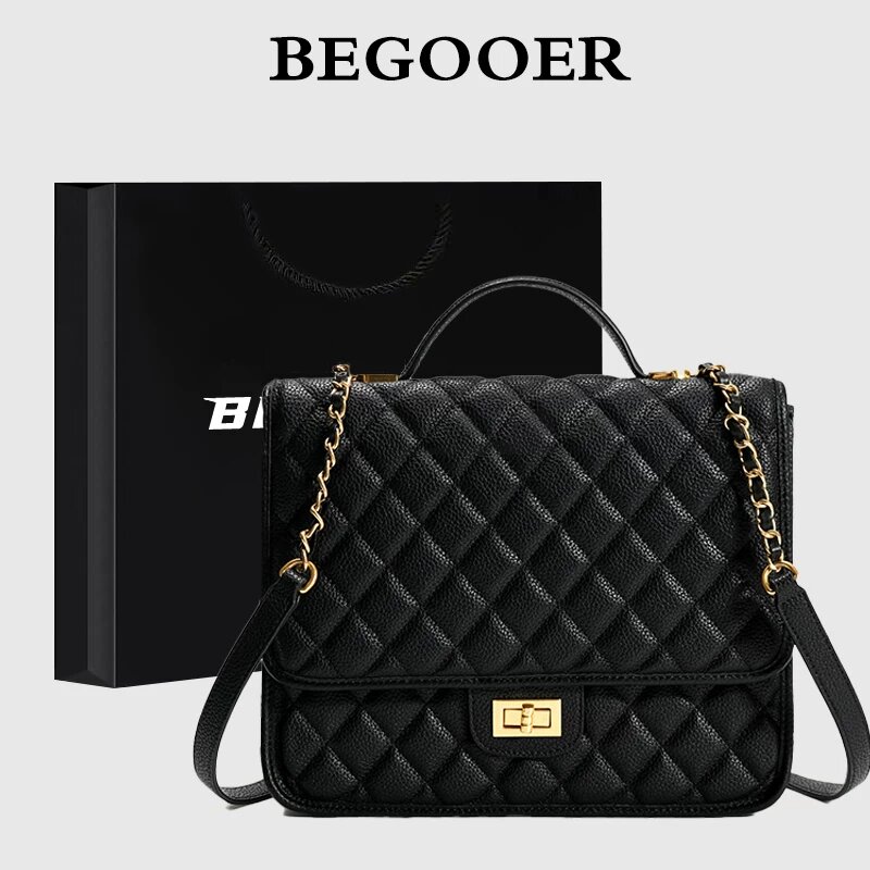Рюкзак BEGOOER для женщин, универсальный стильный рюкзак, маленькая сумка в стиле Chanel, стеганый дизайн, сумка через плечо