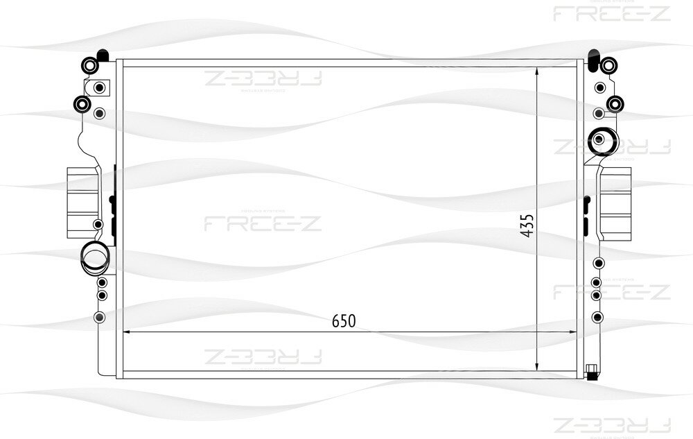 Радиатор охлаждения FREE-Z IVECO Daily 03-> (KK0145)