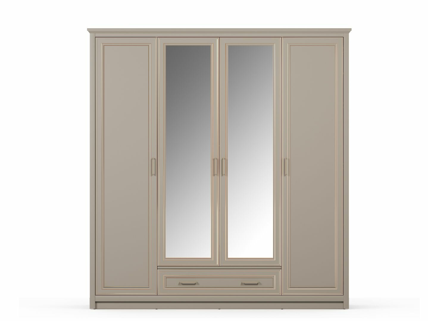 Шкаф Black Red White Классик / Classic SZF2D2L1S (Глиняный серый)
