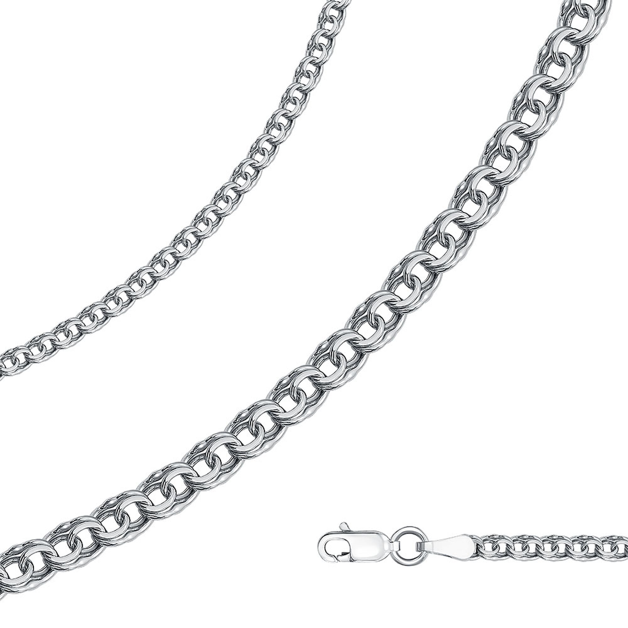 Цепь серебро, 925 проба, родирование