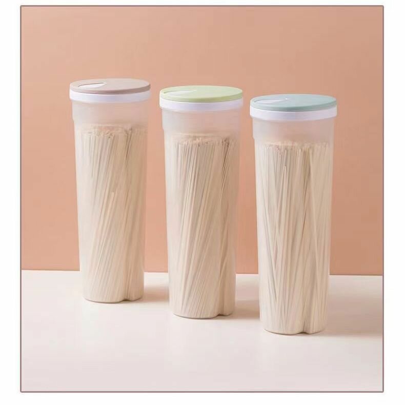 Круглая коробка для хранения лапши, органайзер для лапши, пластиковая банка для хранения зерна, герметичная для сохранения продуктов