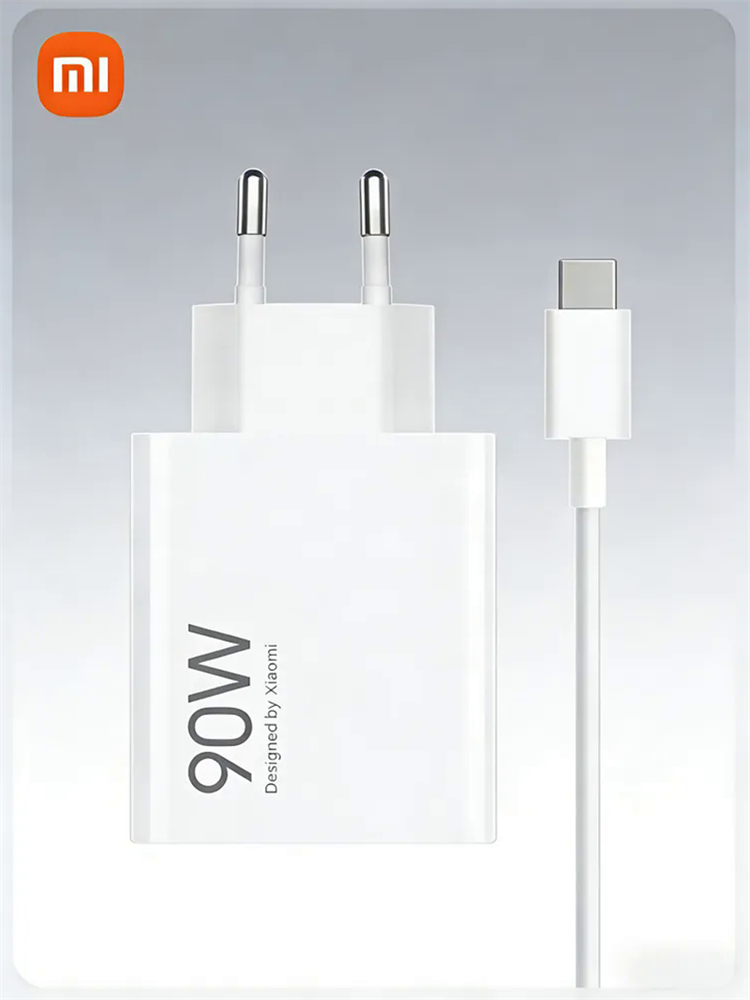 Xiaomi Сетевое зарядное устройство Xiaomi 90W HyperCharge Combo Power Adapter USB с кабелем USB-C 6A MDY-15-EK BHR07ZBEU Global белый