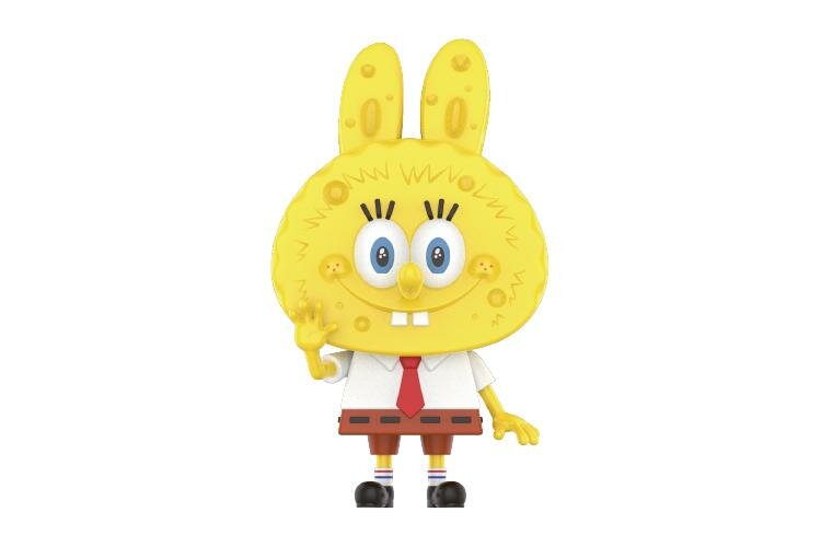 Фигурка унисекс POP MART Labubu The Monsters Серия Спанч Боб Ловец Медуз, желтый