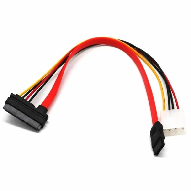 22Pin кабель комбо (7+15 Pin) Male на 7P IDE Molex 4Pin адаптер конвертер питания оптический кабель