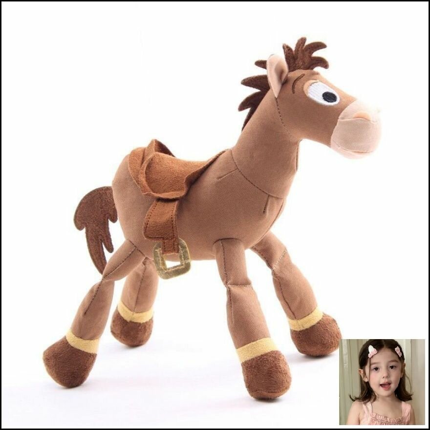 Игрушка лошадка для детей в стиле Toy Story, мягкая, плюшевая, 10 дюймов, Буллсай, Вуди, Джесси