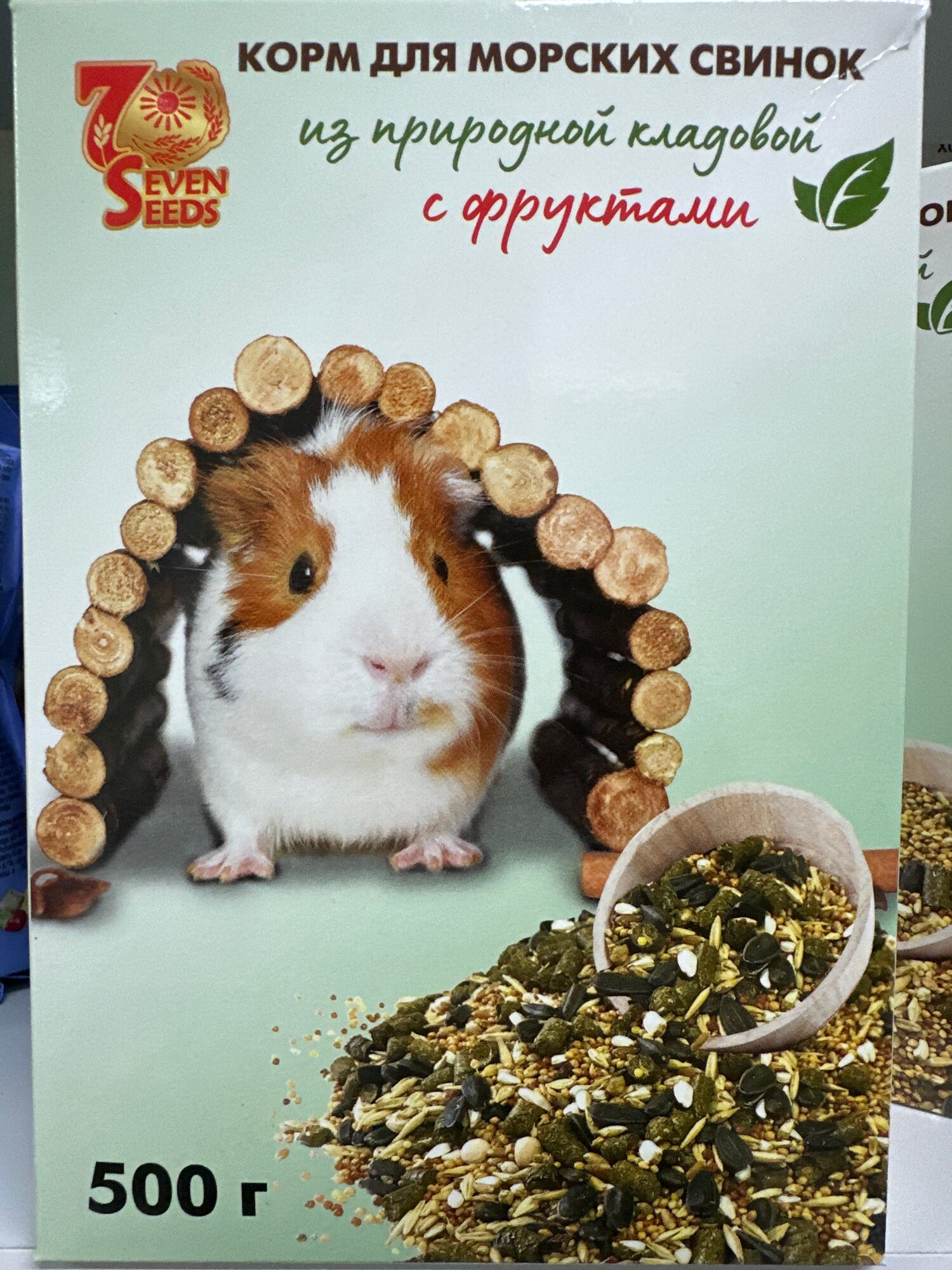 Корм для морских свинок 7 семян seven seeds, с фруктами, 500 гр