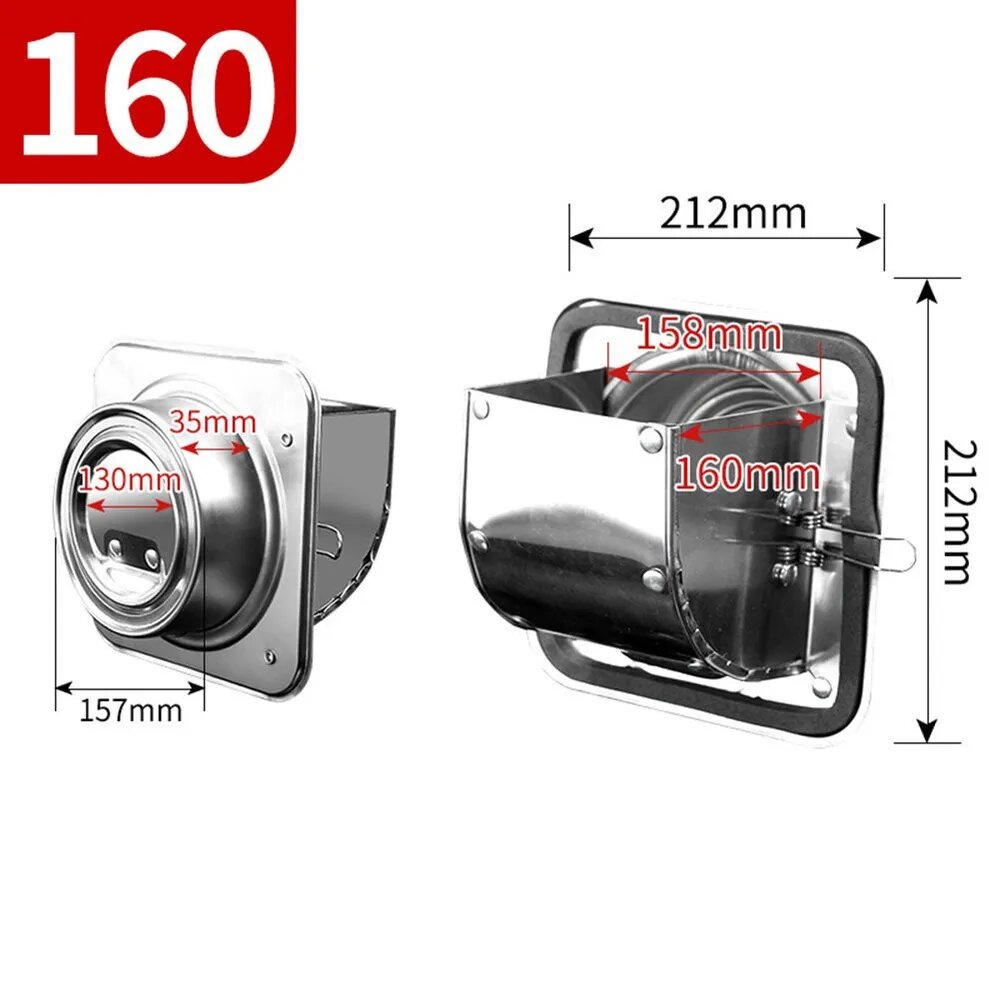 Обратный клапан для кухонной вытяжки и вентиляции