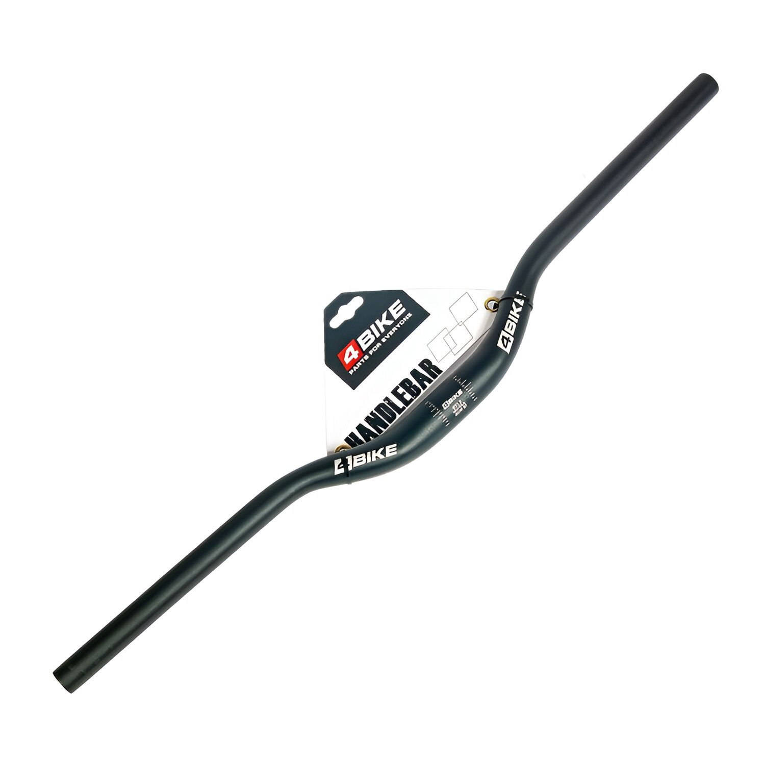 Руль 4BIKE MTB-AL-345BT, ширина 700 мм, угол 6°, диаметр 31.8 мм, для МТБ алюминиевый чёрный