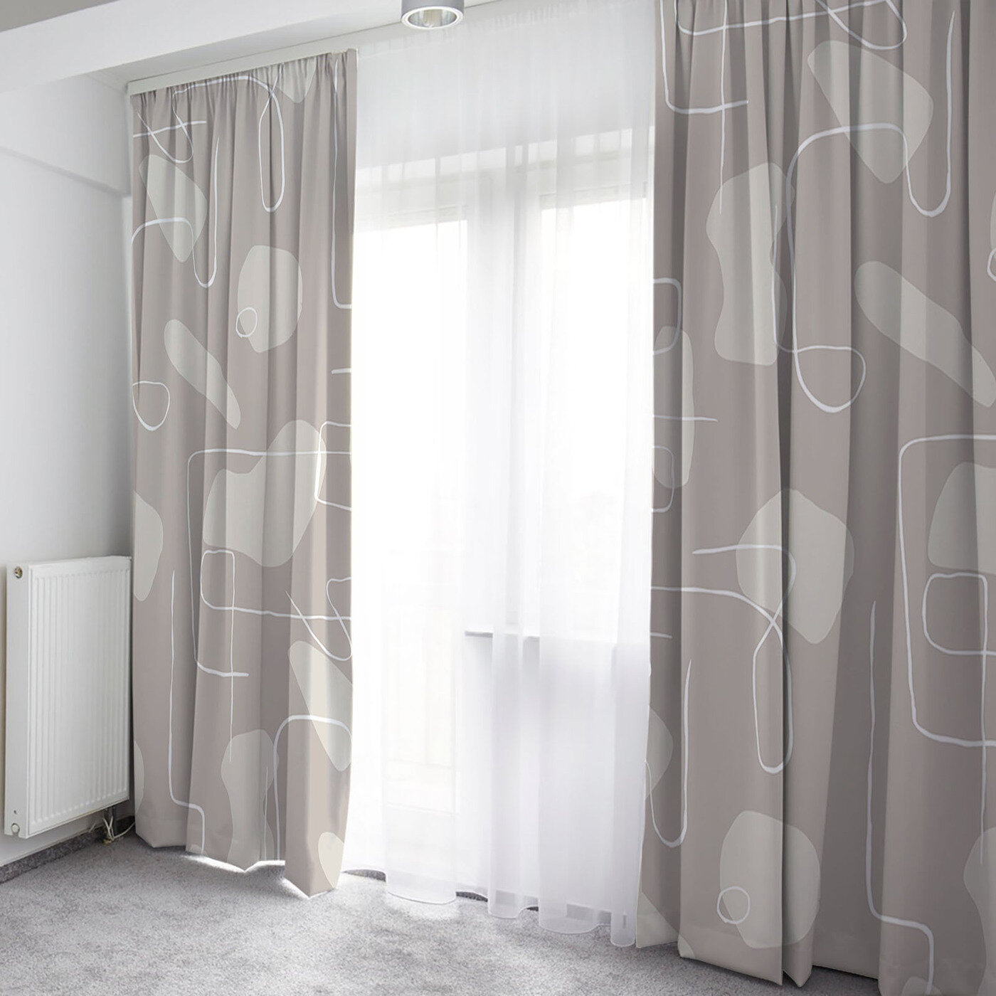 Шторы (фотошторы) из габардина, 290х250 см, Good Room