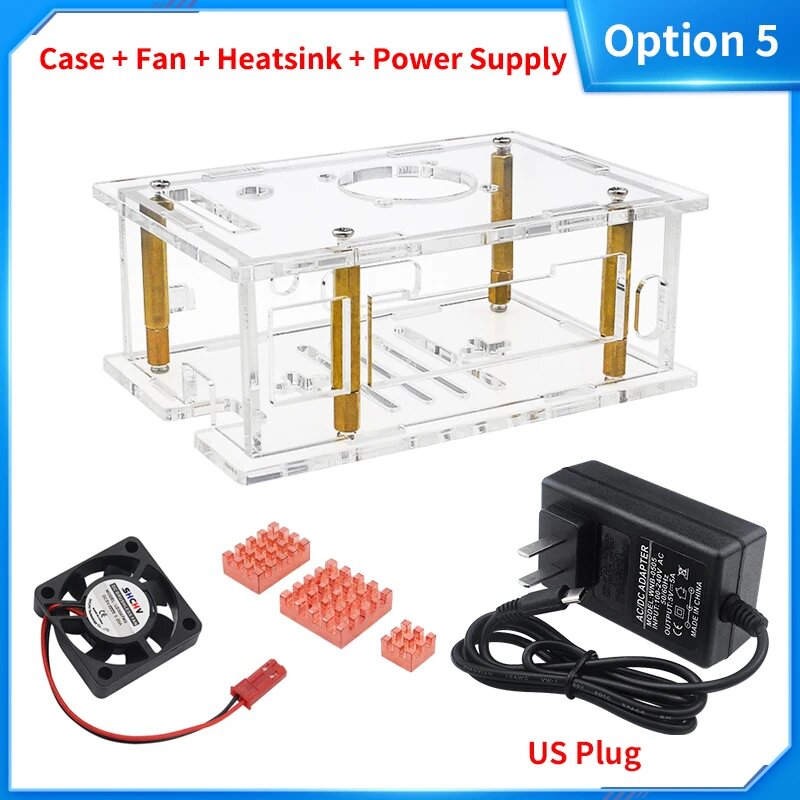 Корпус для Orange Pi RV2 SHCHV прозрачный акриловый Option 5