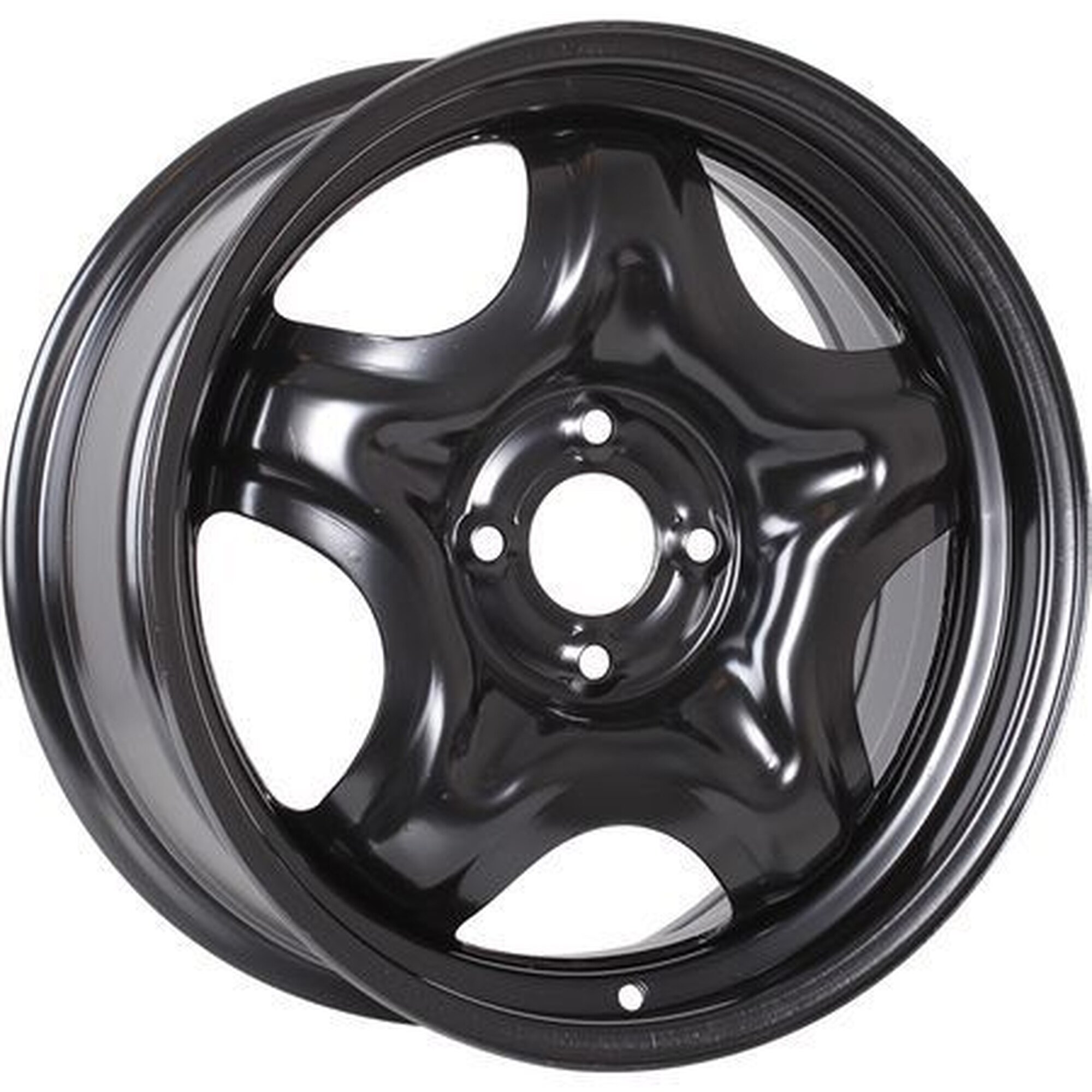 Колесный штампованный диск ТЗСК Hyundai Solaris/KIA Rio R16x6.5 4x100 ET50 CB54.1 Black