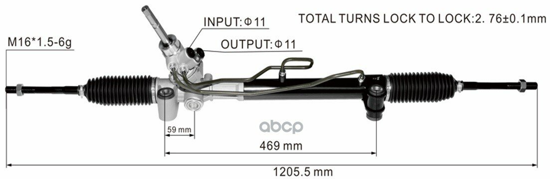 Рейка рулевая Renault Megane III M-TEX арт. MTRR10032