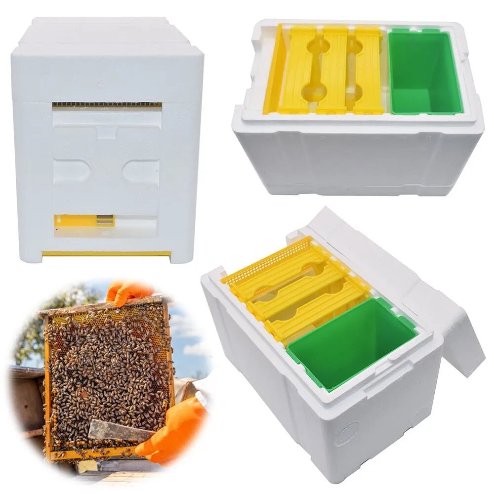 Улей для пчел с терморегуляцией, белый корпус из пластика для пчеловодства