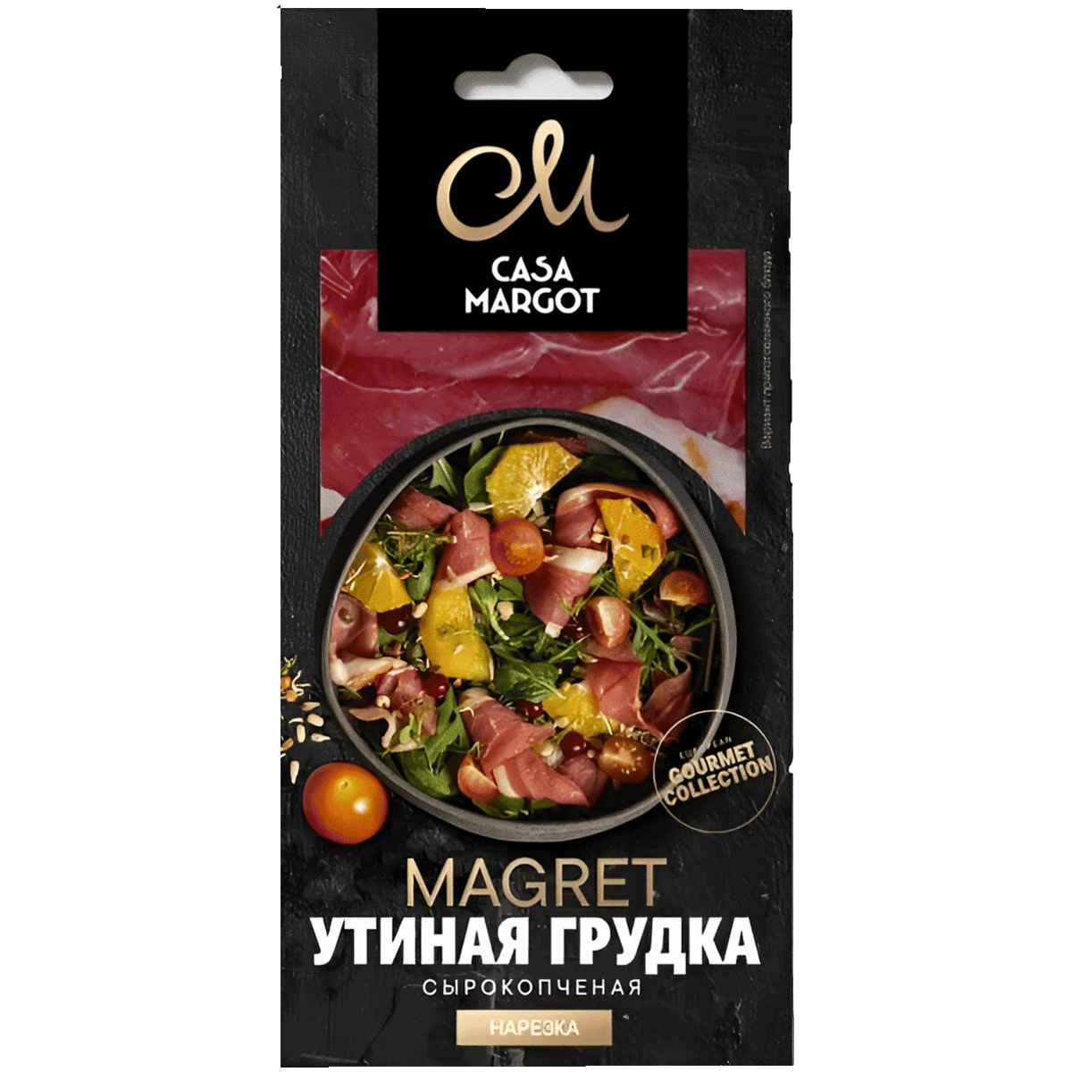 Утиная грудка Casa Margot Magret сырокопченая 75 г