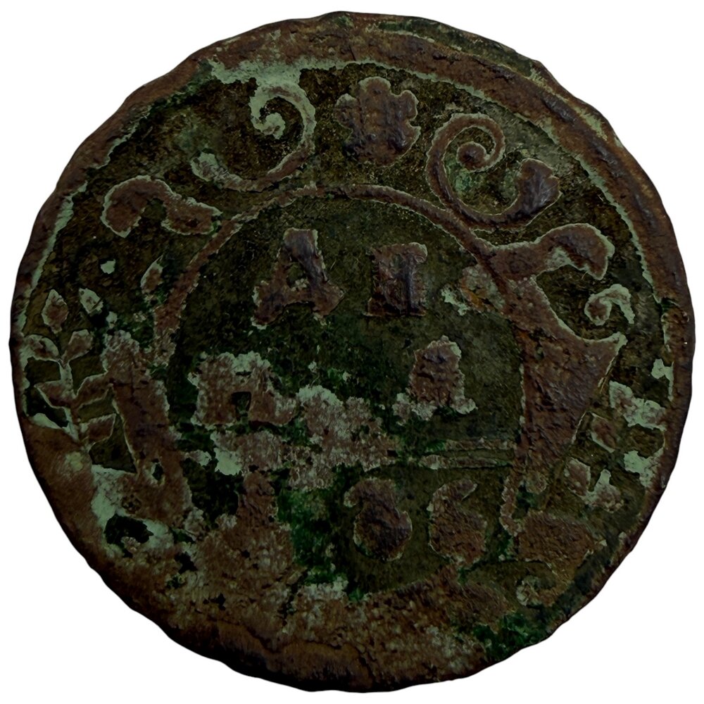 Российская империя 1 деньга 1736 г. (Лот №7)