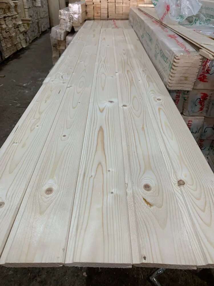 Вагонка евро 12,5х90х1500 Хвоя сорт АВ / 10 штук (1,35 м2)