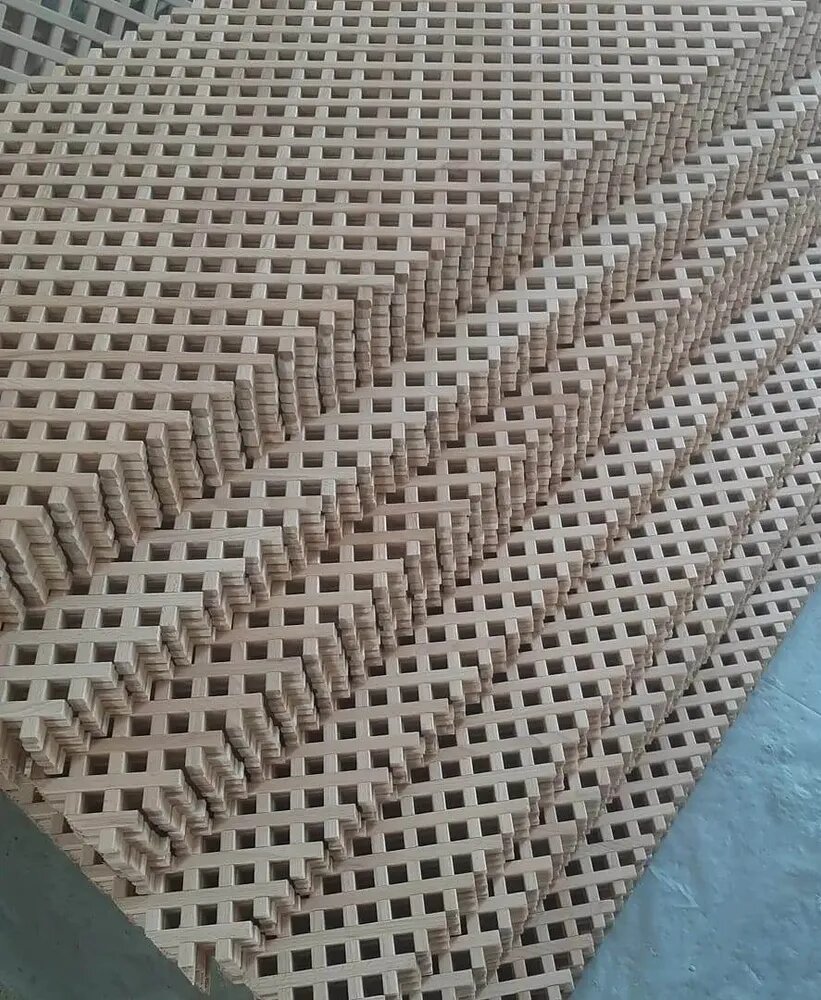 Решетки деревянные для мебели интерьера из бука ширина 50 см, длина 140 см