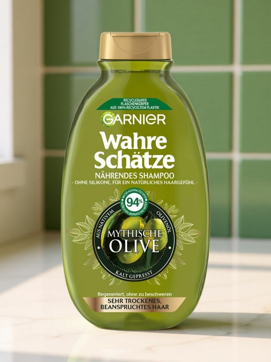 Garnier шампунь для волос с мифической оливкой