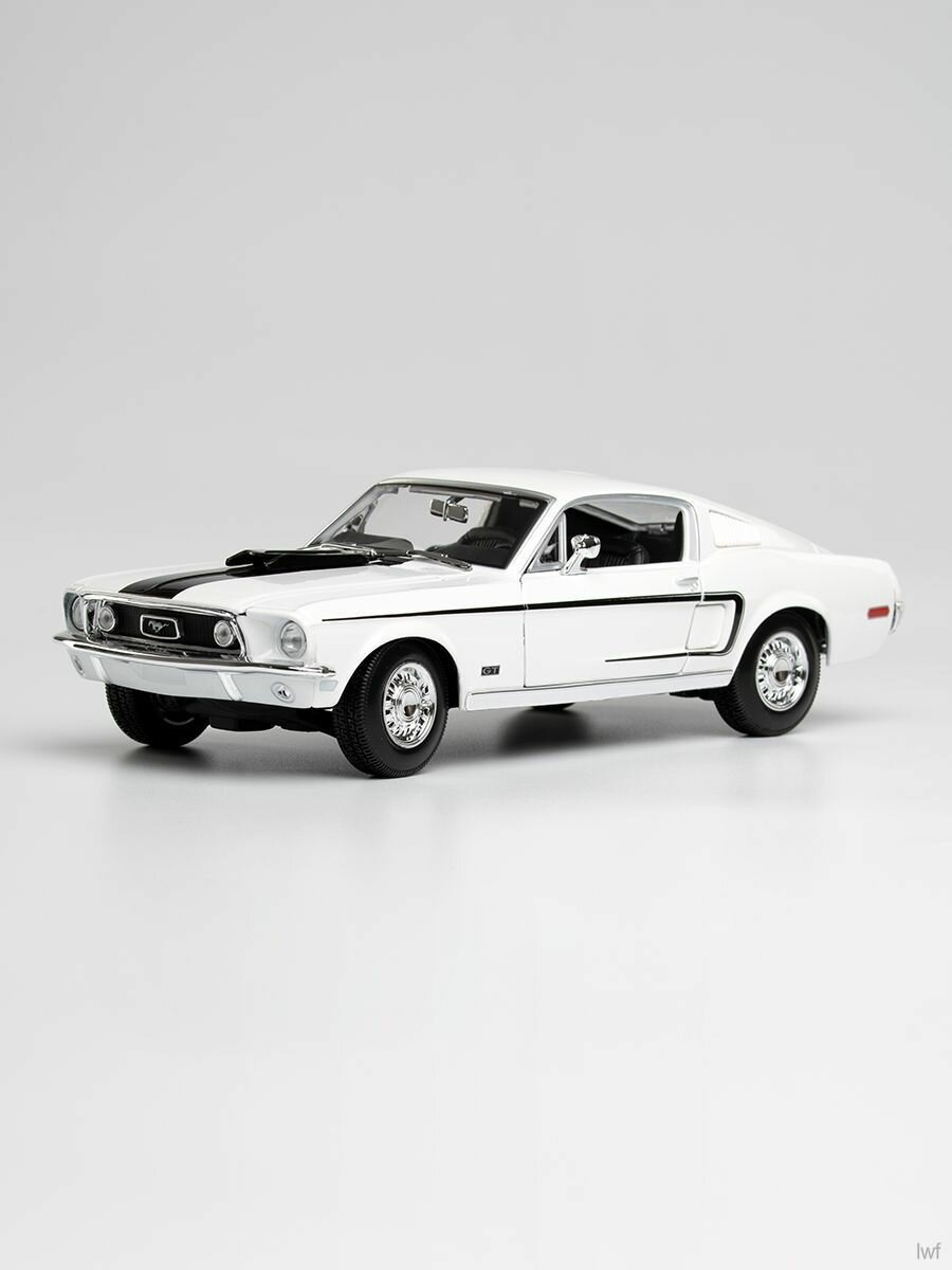 Игрушка детская машинка металлическая Ford Mustang GT Cobra Jet FB 1968 1:18