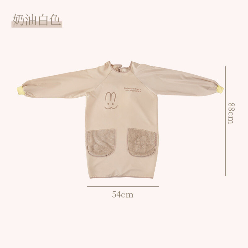 Кухонный бытовой водонепроницаемый, маслостойкий, легко очищаемый вручную, персонализированный фартук с длинными рукавами, рабочий фартук, рабочая одежда.