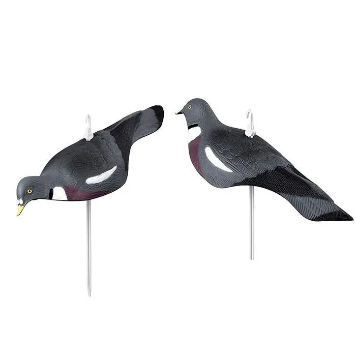 Чучело голубя, пластиковое, для охоты, реалистичный дизайн, серый цвет