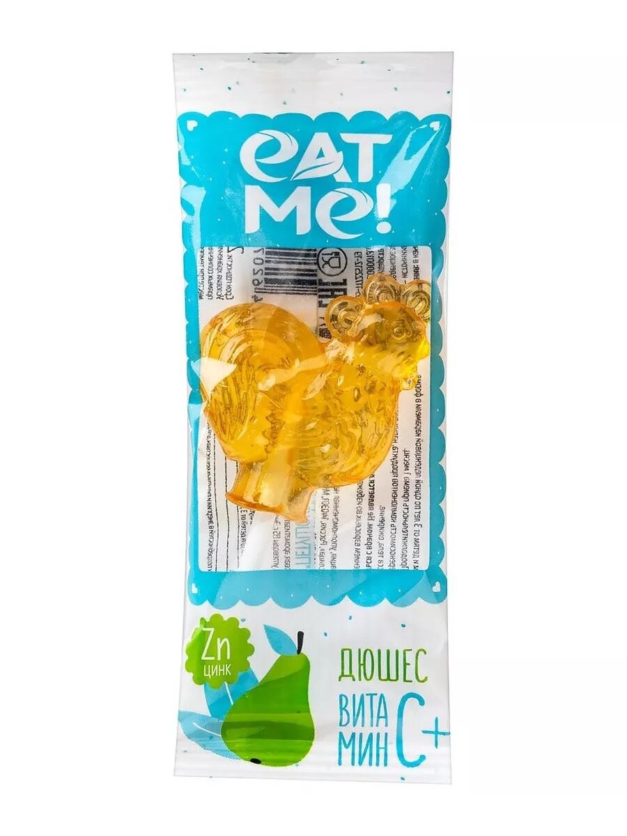 Eat me леденцовая карамель с цинком и витамином с петушок
