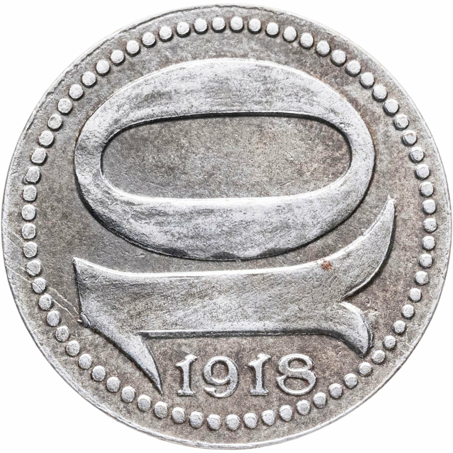 Германия Майнц нотгельд 10 пфеннигов 1918, Сталь, в сохранности XF