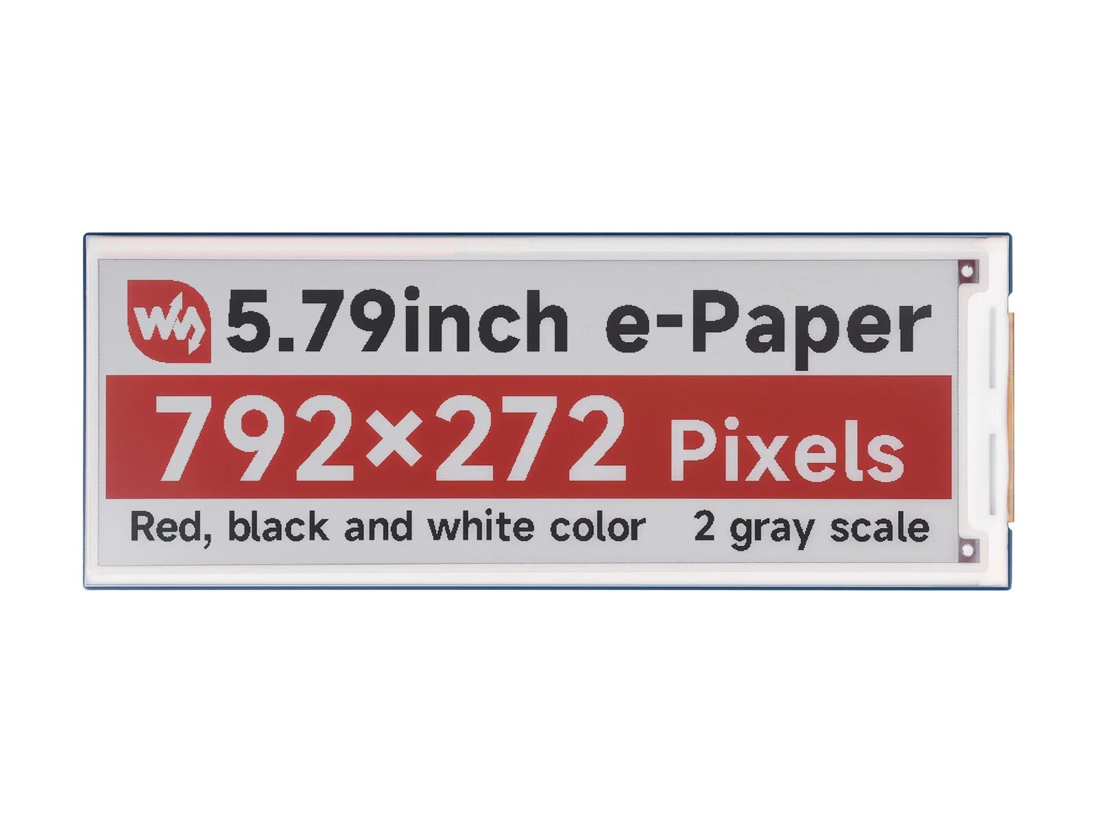 5.79" E-Paper дисплей 792x272, Черный/Белый, Module B