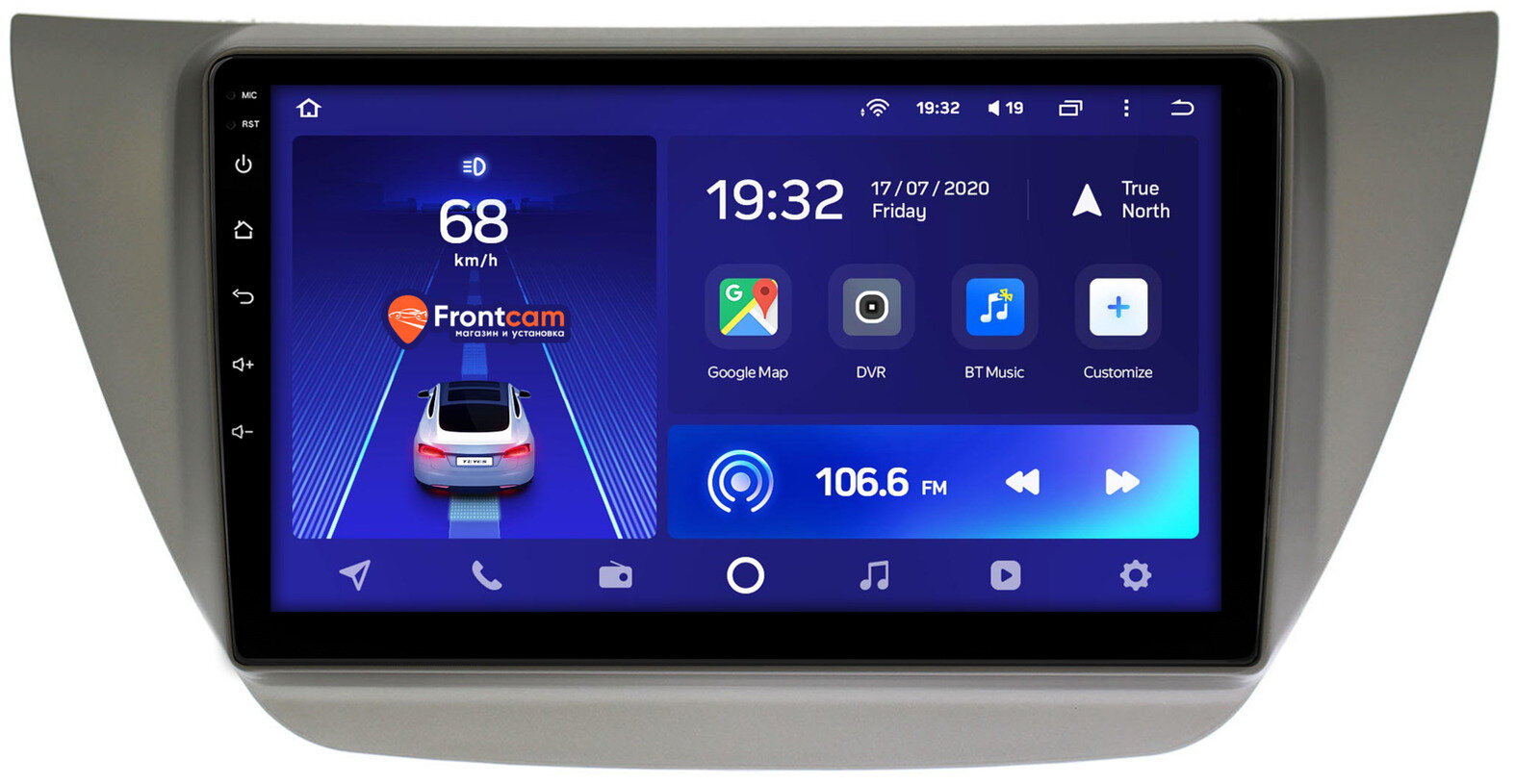 Штатная магнитола Teyes CC2L PLUS 2/32 9" RM-9230 Mitsubishi Lancer 9 2000-2010 (серая) Android 8.1 (DSP, IPS, AHD)