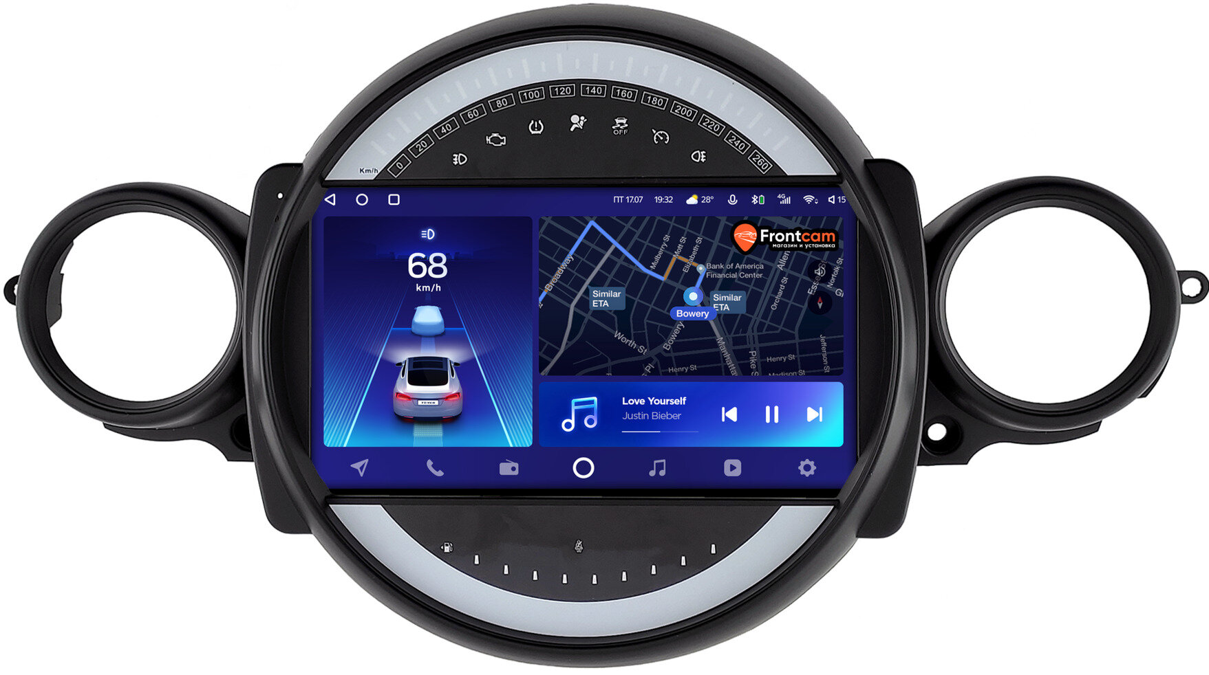 Штатная магнитола Mini Cabrio 2, Clubman, Coupe, Hatch, Roadster 2007-2015 Teyes CC2 PLUS 6/128 9" RM-9131 Android 10 (4G-SIM, DSP, QLed)