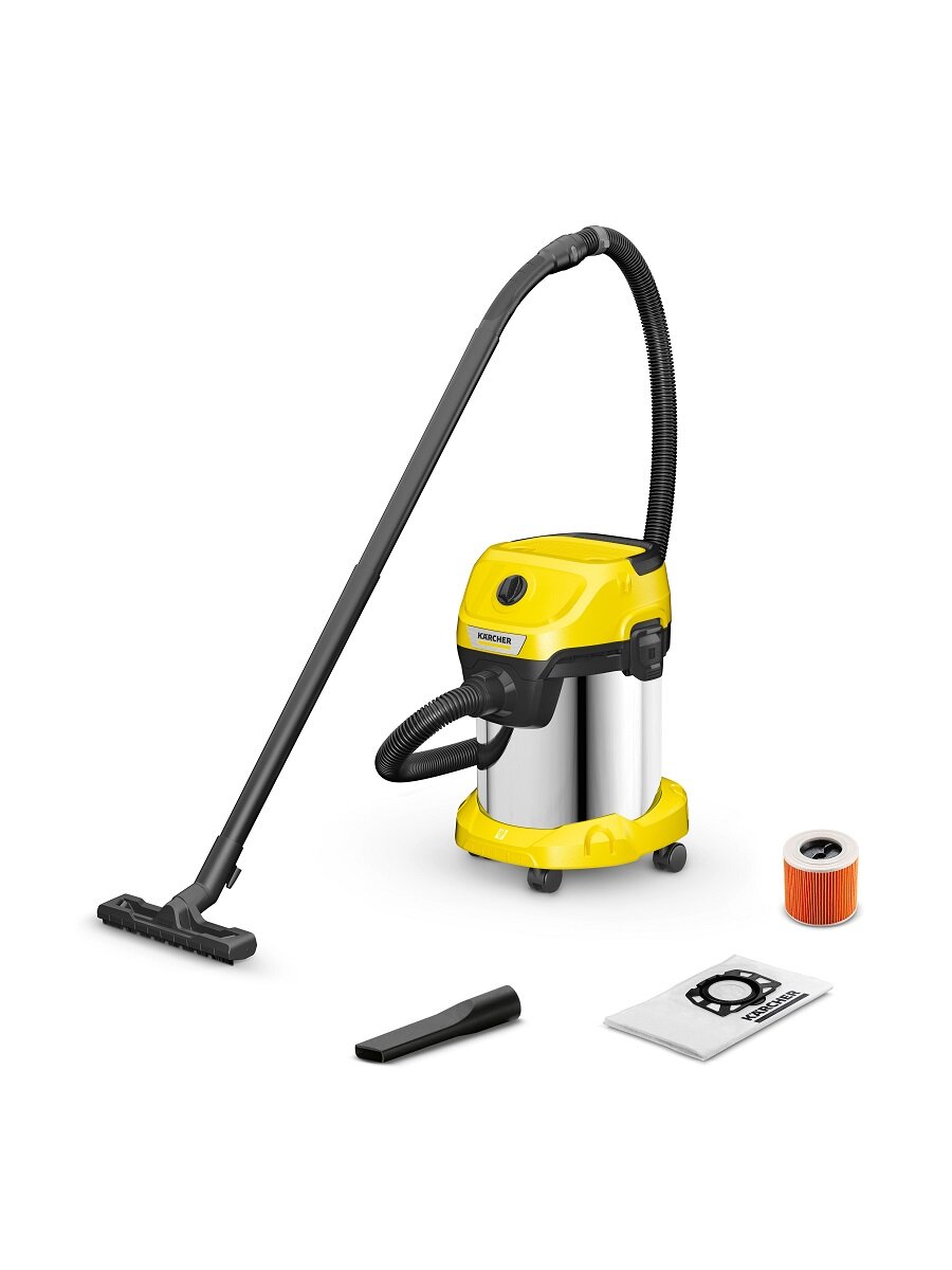 Пылесос Karcher WD 3 S V-17/4/20 (1.628-135) для уборки сухого и влажного мусора