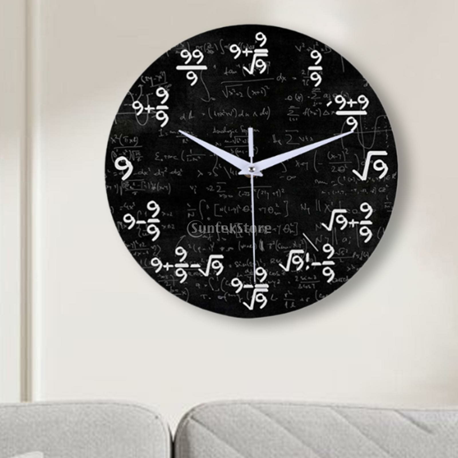 Настенные часы для любителей математики, бесшумные, для гост