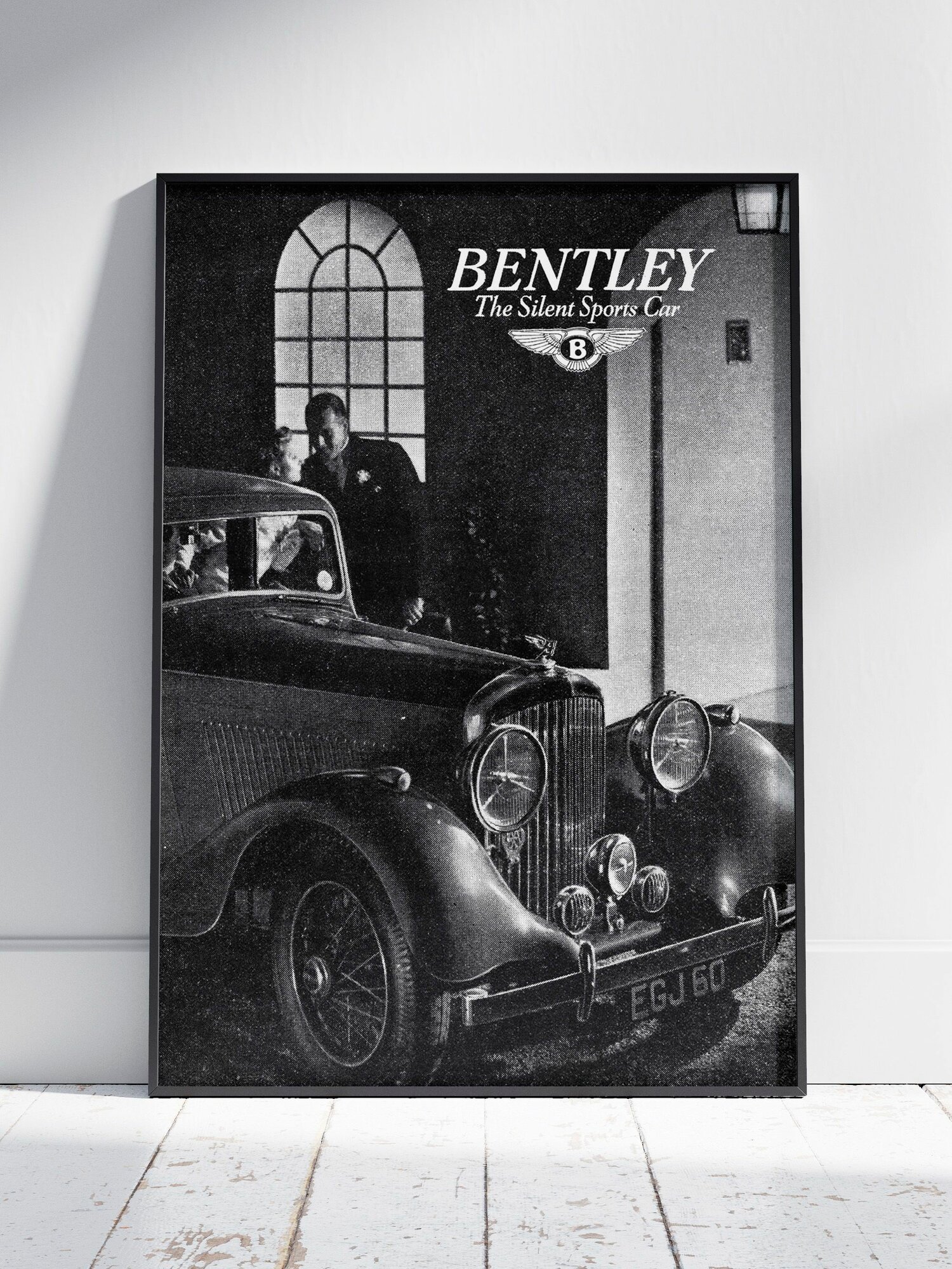 Плакат на стену для интерьера Марки Машин (Бентли - Bentley 2) - Постер по автопроизводителям формата A3 (30x42 см)