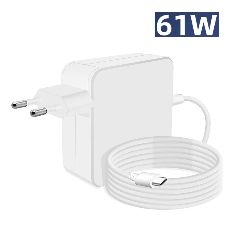 61 Вт 20,3 В USB C PD Зарядное устройство для ноутбука MacBook NEW Air Pro 13 12 дюймов A1540 A1646 A1718 Блок питания типа C Быстрая зарядка
