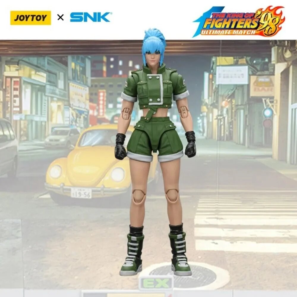 Фигурка JOYTOY SNK KOF 98UM 1/18: Леона Ральф Кларк, Ке Горо Бенимару