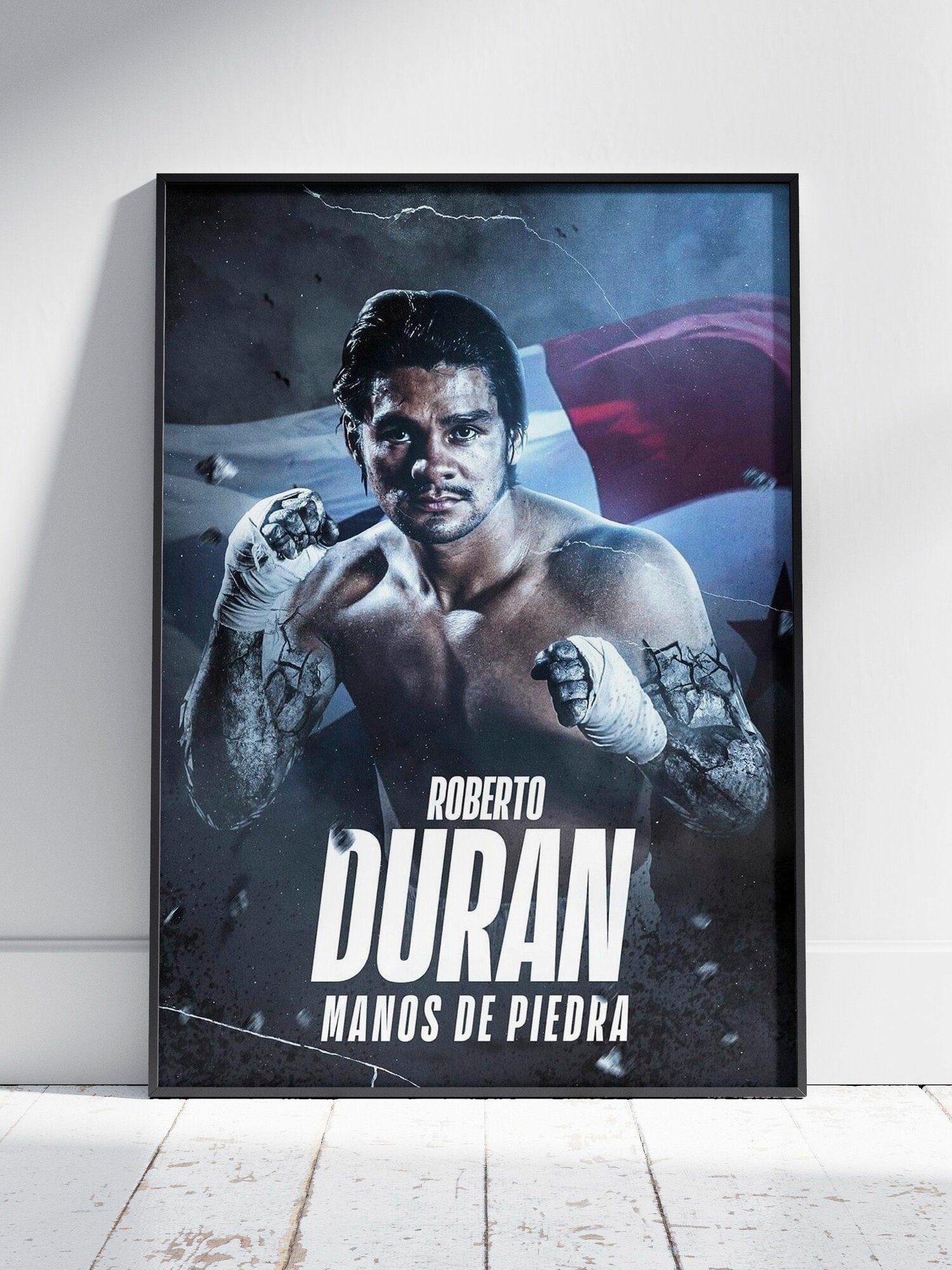 Плакат на стену для интерьера Легенды Бокса (Роберто Дуран - Roberto Duran) - Постер по спорту и физической активности формата A4 (21x30 см)