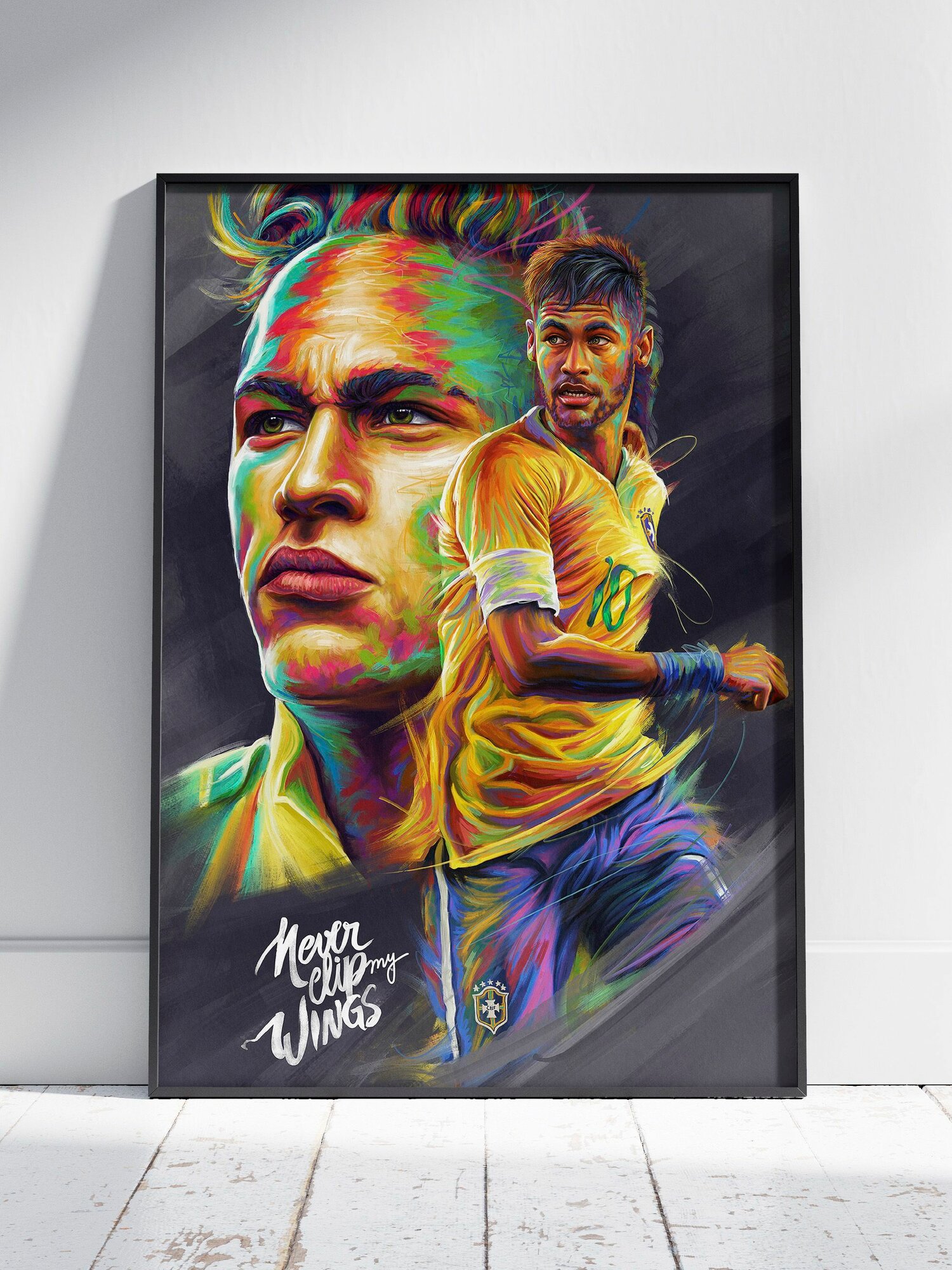 Плакат на стену для интерьера Барселона (Неймар - Neymar 6) - Постер по спорту и физической активности формата A4 (21x30 см)