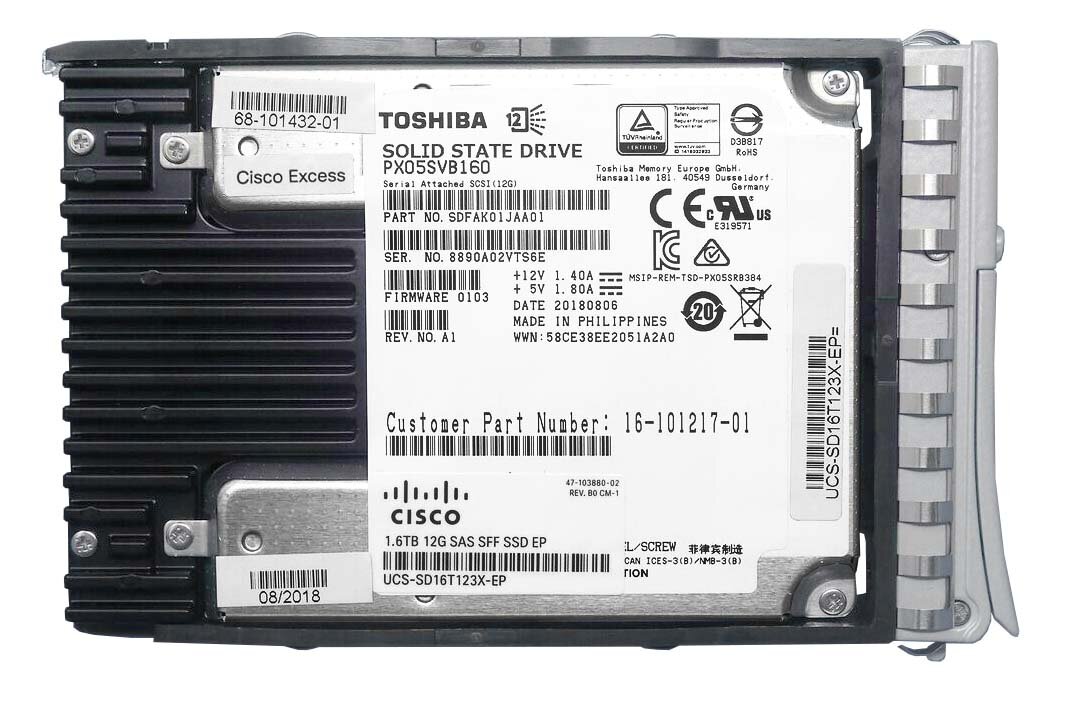 Жесткий диск Cisco UCS-HY16T123XEP 1,6Tb SAS 2,5" SSD