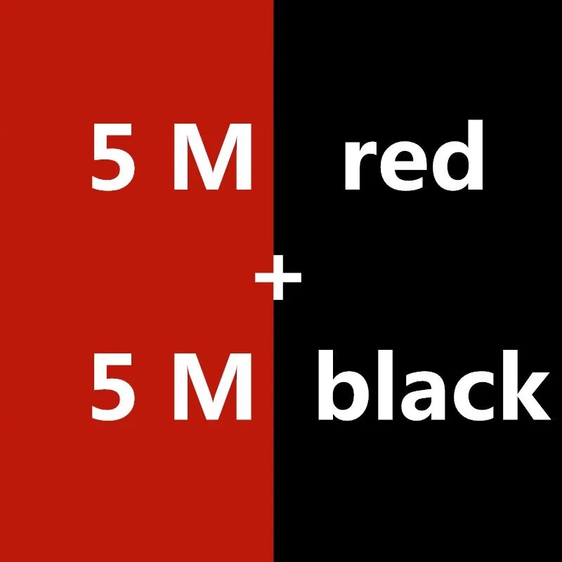 Силиконовый кабель 10 м, Red Black, 13 AWG 2.5mm