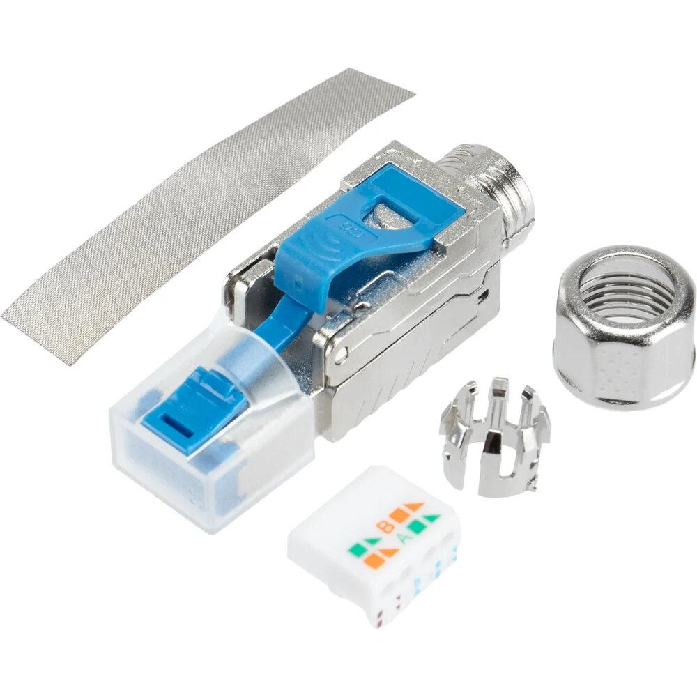 Разъем RJ-45(8P8C) REXANT полевой заделки под витую пару FTP CAT6 (50 µ/ 50 микродюймов) PRO 02-0381