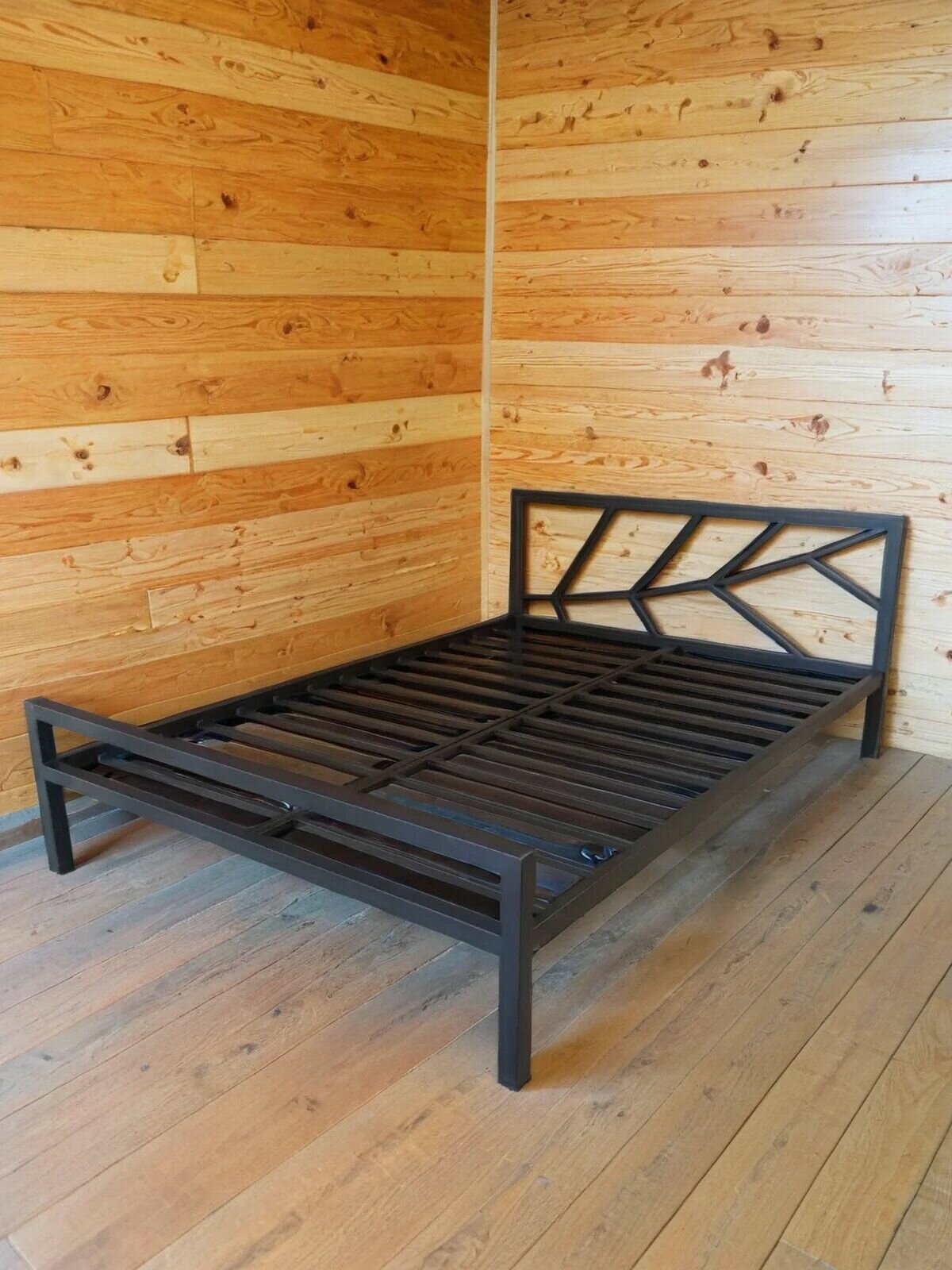 Кровать LOFT Mebel Вивьен, двуспальная, лофт стиль, металл, 140 см х 200 см