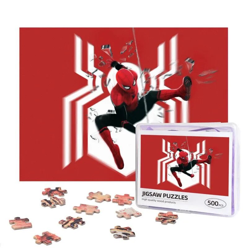 Spider-Man Деревянный пазл Марвел Деревянные пазлы Человек-паук Marvel