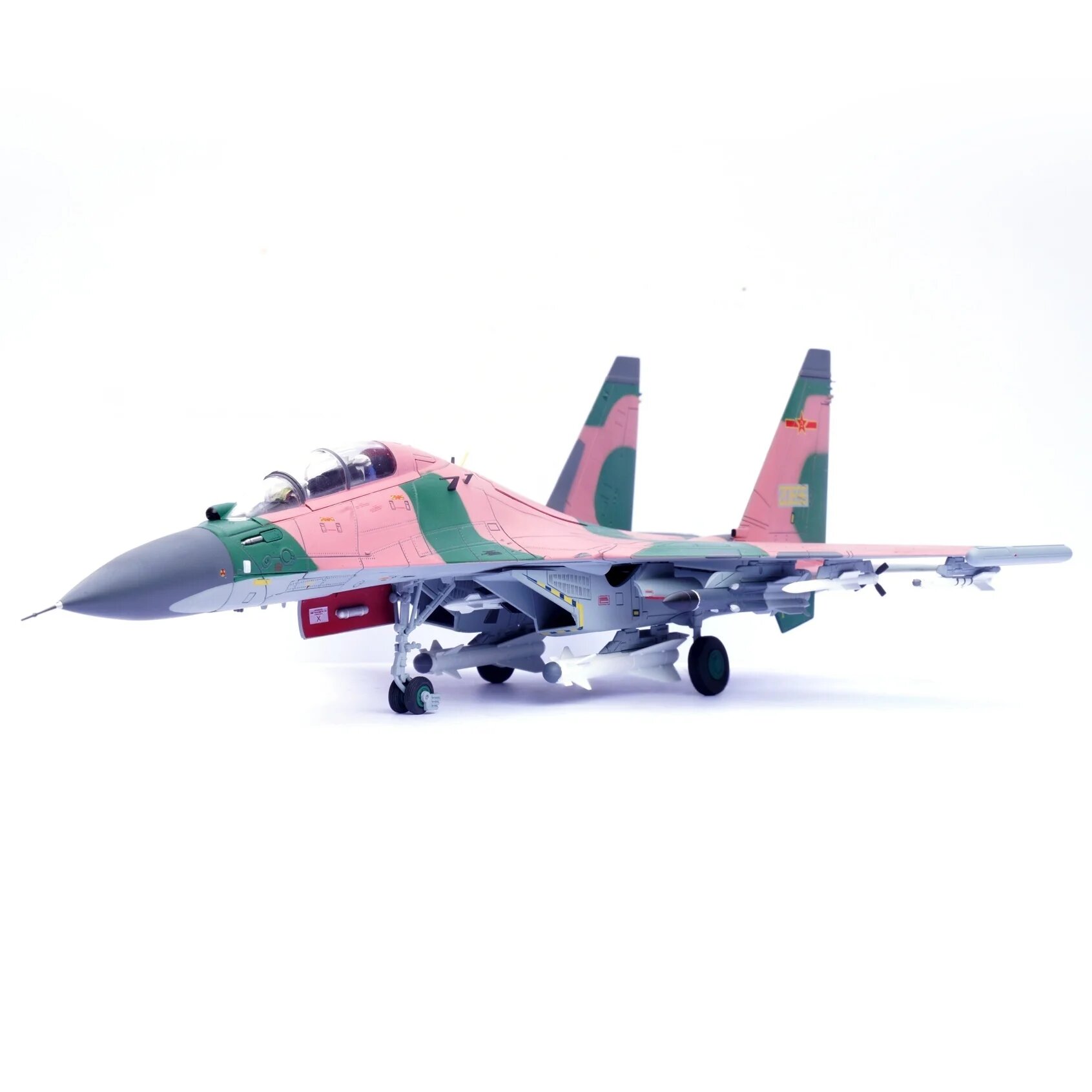 Модель самолета Су-30 из металла 1/72 PLA